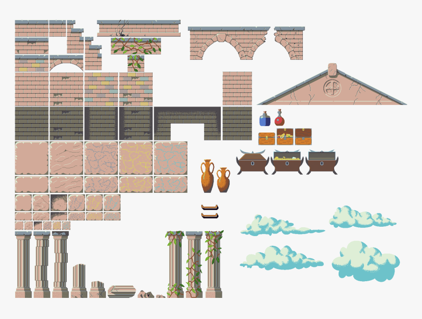 Preview - Ruins Tileset, HD Png Download , Transparent Png Image - PNGitem