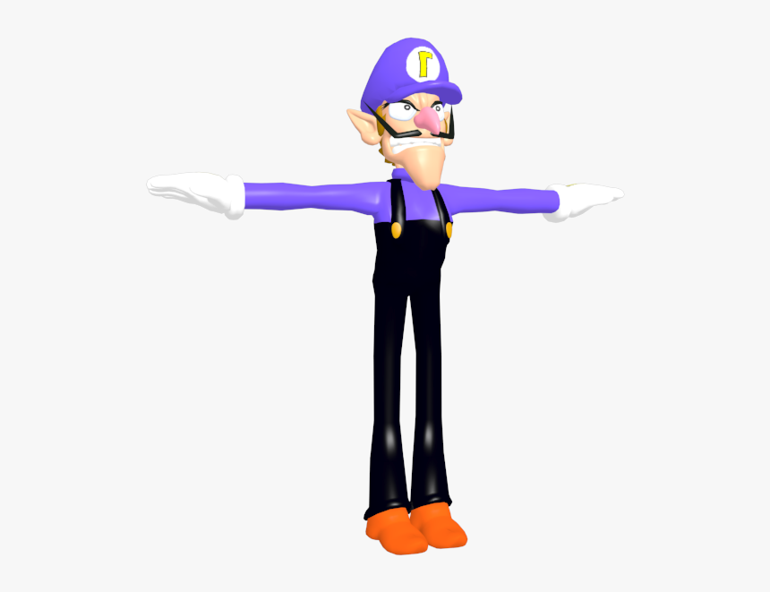 Download Zip Archive - Super Mario 64 Waluigi, HD Png Download ...