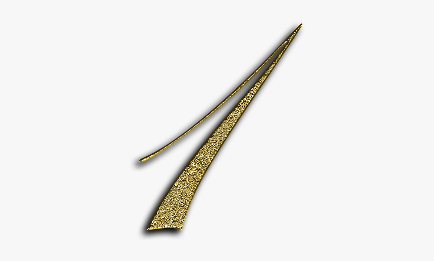Number, 1, Gold, Font, Training, One, Learn, Golden - Weapon, HD Png ...