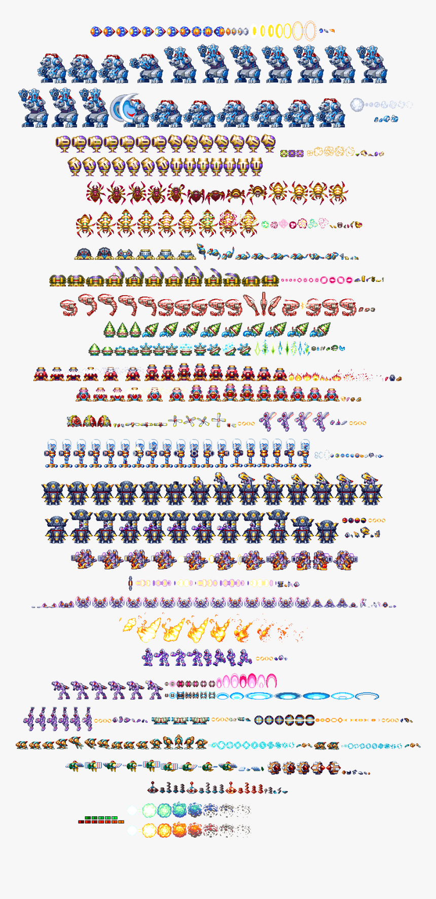 Megaman Enemy Sprite Sheet, HD Png Download , Transparent Png Image ...