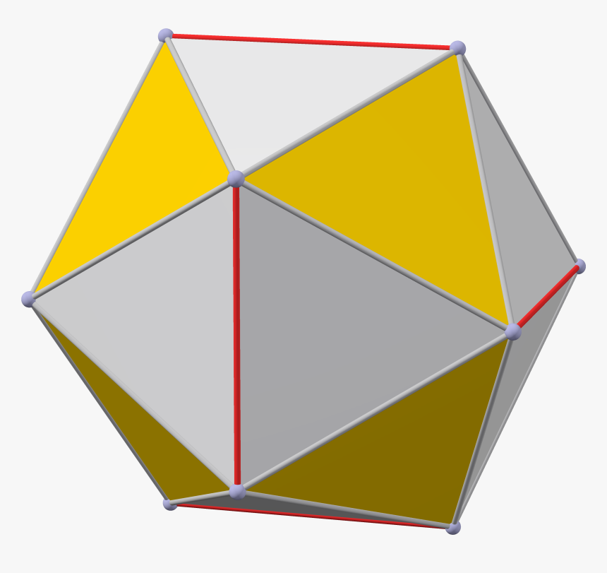 Polyhedron 20 Pyritohedral Max - Triangle, HD Png Download ...