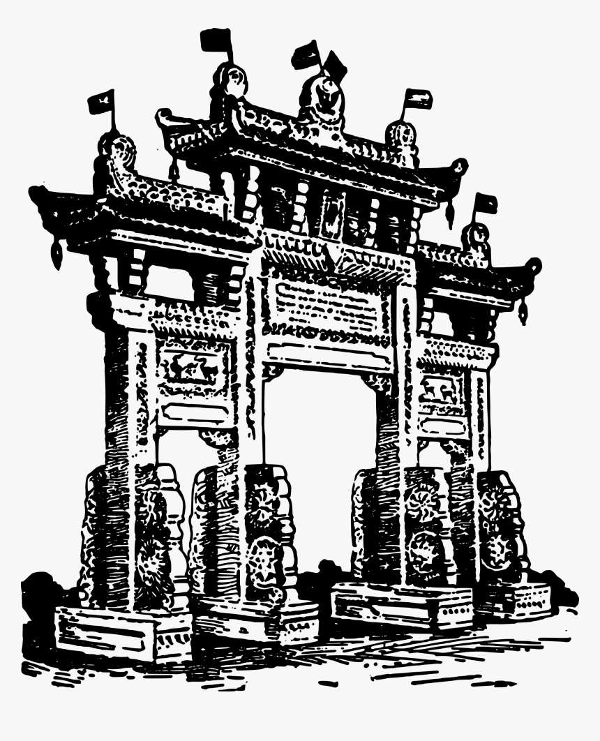 Chinatown Gate Clip Arts - Chinatown Png, Transparent Png , Transparent ...