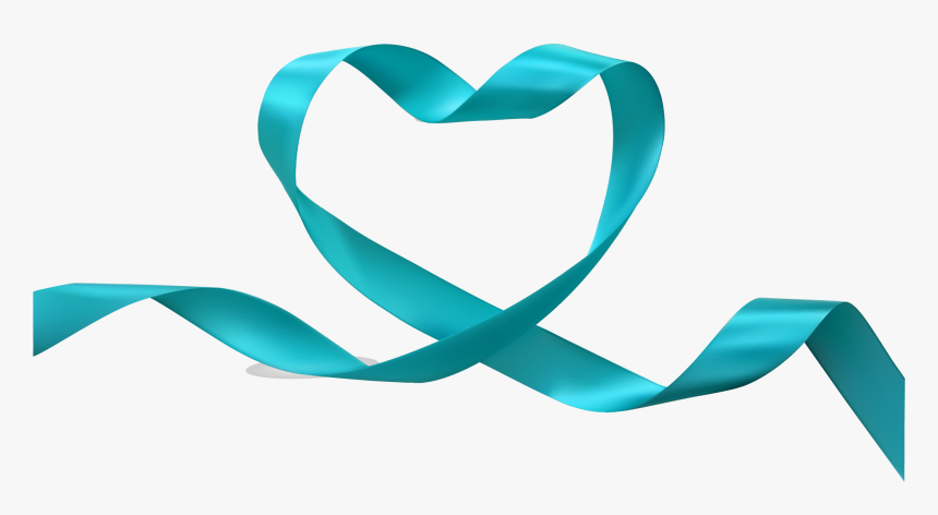 Heart With Ribbon Clip Art - Heart Shaped Ribbon Png, Transparent Png ...