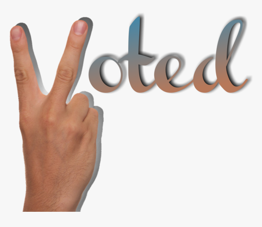 Transparent I Voted Sticker Png - Sign, Png Download , Transparent Png ...