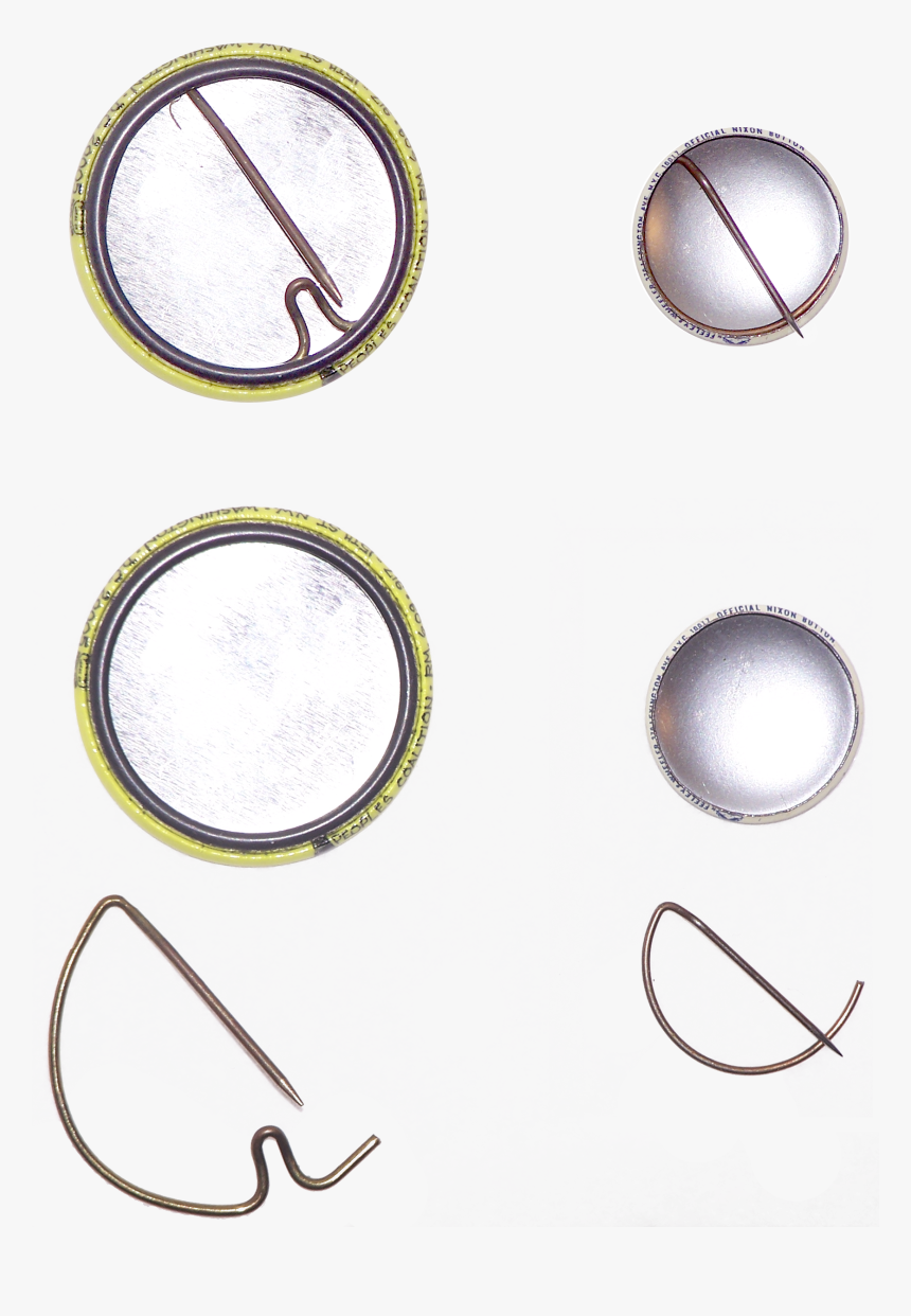Pin-back Button Assembly - Back Of Button Pins, HD Png Download ...