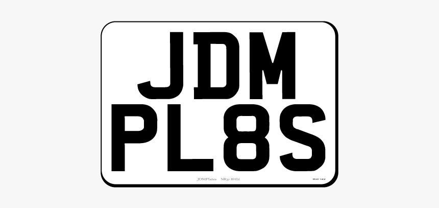 Small Square Jdm Front & Rear Bespoke Legal Number - Uk Motorcycle ...