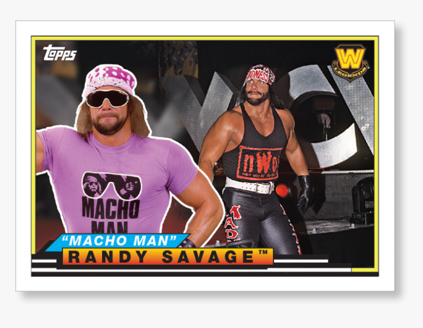 2018 Topps Wwe Heritage Macho Man - Macho Man T Shirt, HD Png Download ...