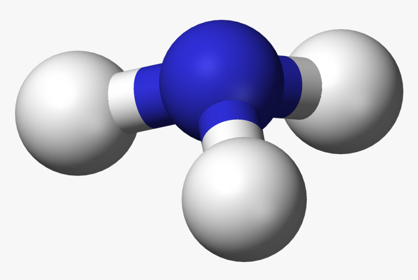 Ammonia 3d Balls - Ammonia Ball And Stick Model, HD Png Download ...