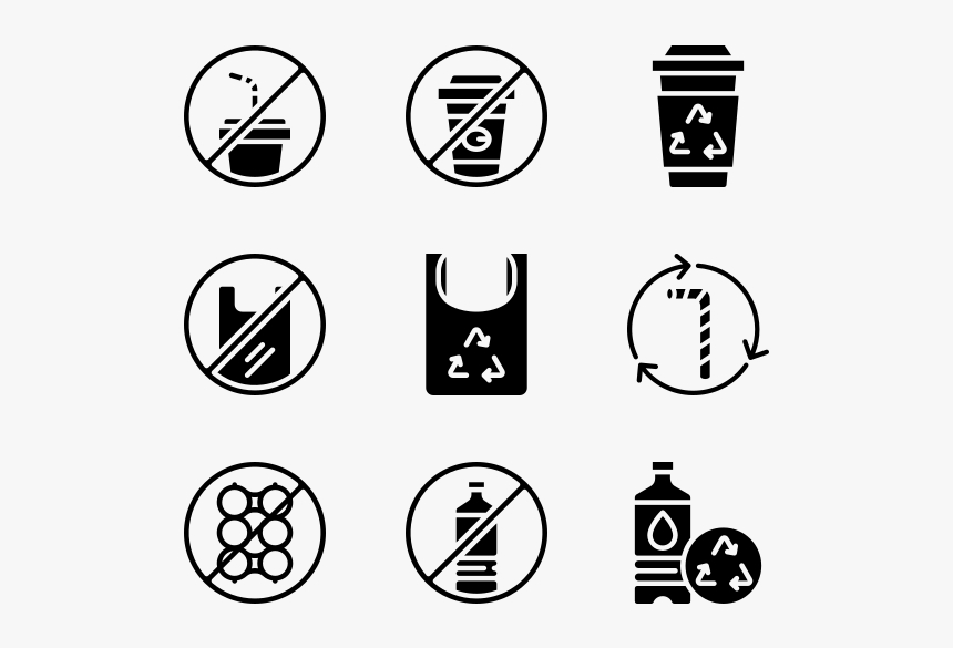 Plastic Pollution - Plastic Pollution Icon Black, HD Png Download ...