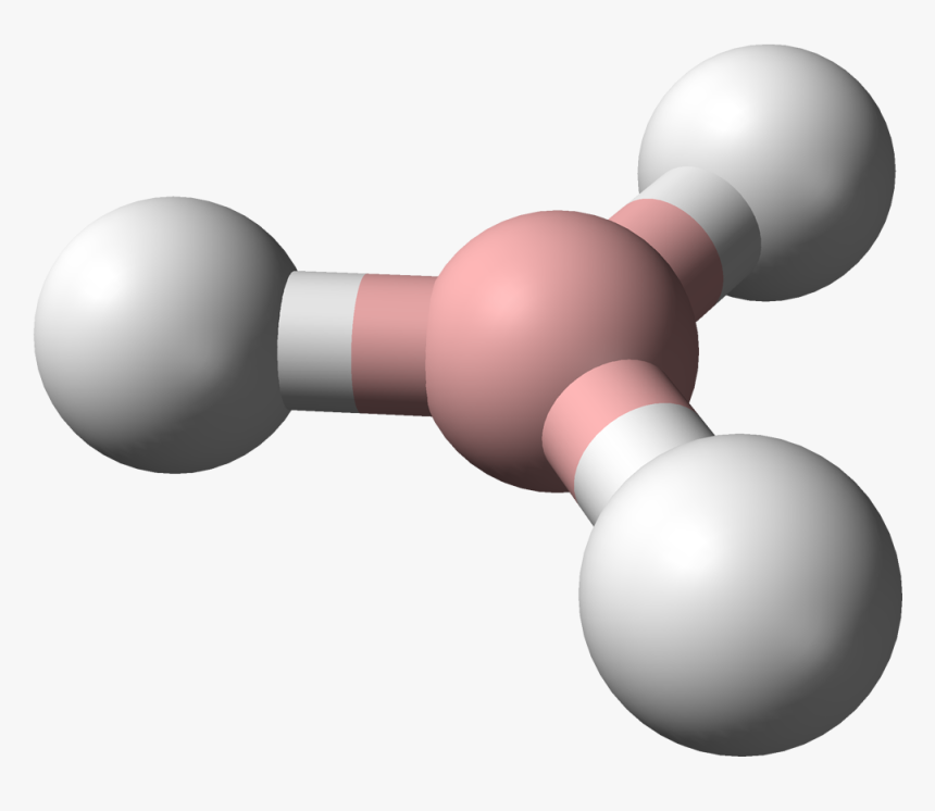 Borane 3d Balls - Bh3 Molecule, HD Png Download , Transparent Png Image ...