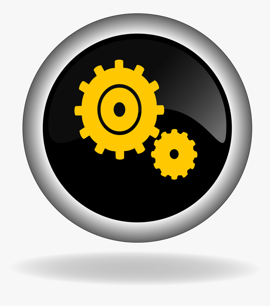 Gears Button Png, Transparent Png , Transparent Png Image - PNGitem