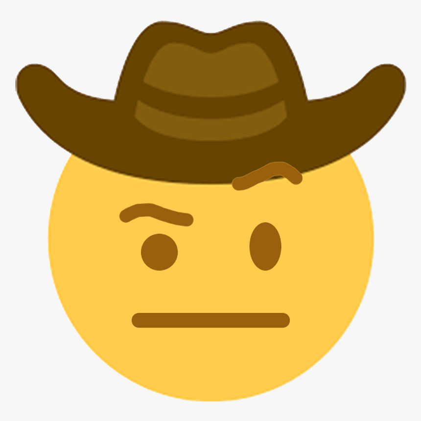 Transparent Doge Face Png - Sad Cowboy Emoji Transparent, Png Download ...