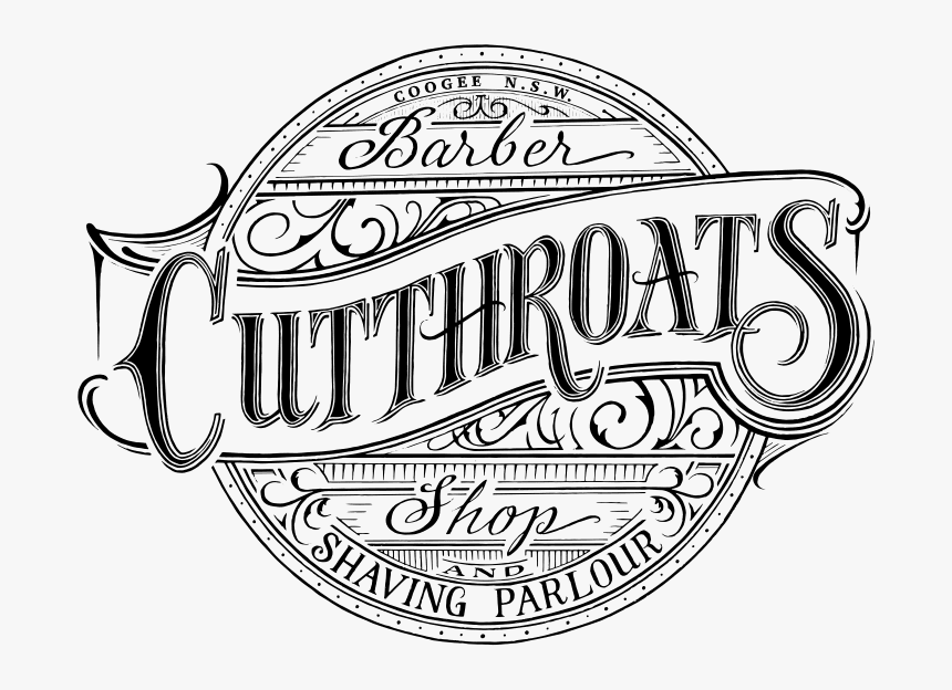 Cutthroats Barbershop And Shaving Parlour Logo - Cutthroat Logo, HD Png ...
