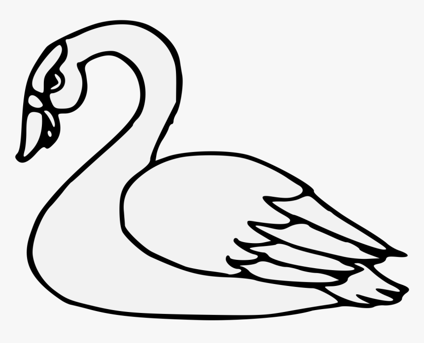 Line Drawing At Getdrawings - Heraldic Swan, HD Png Download ...