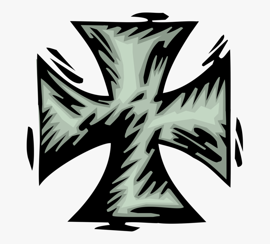 Vector Illustration Of Iron Cross Military Decoration - Iron Cross, HD ...