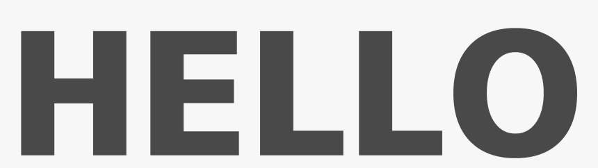 Hello Png - Hello Text Transparent Background, Png Download ...