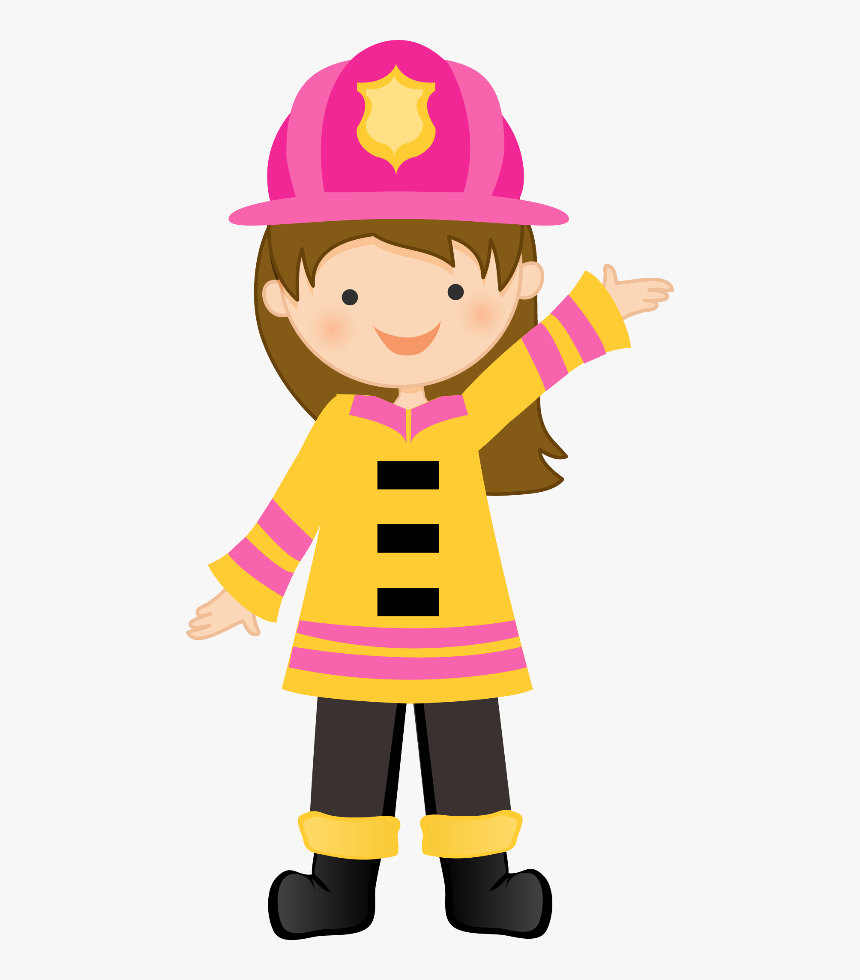 Firefighter Girl Clipart, HD Png Download , Transparent Png Image - PNGitem
