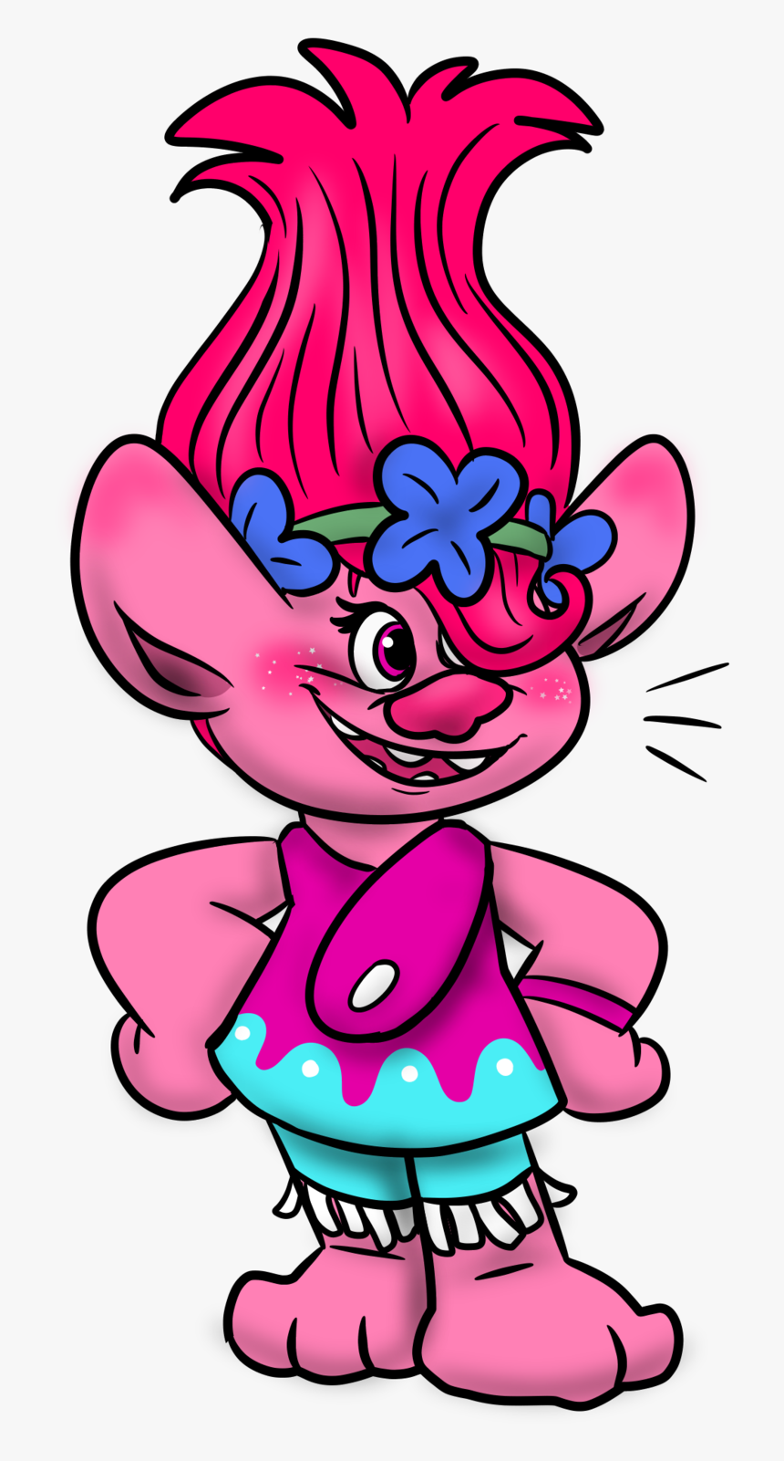 Transparent Poppy Troll Clipart, HD Png Download , Transparent Png ...