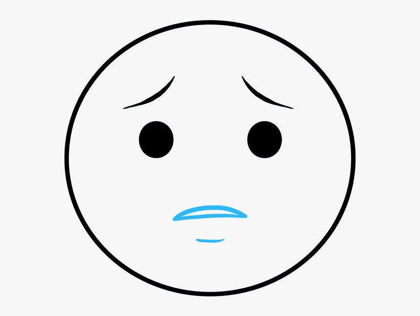 How To Draw Crying Emoji - Draw A Crying Face, HD Png Download ...
