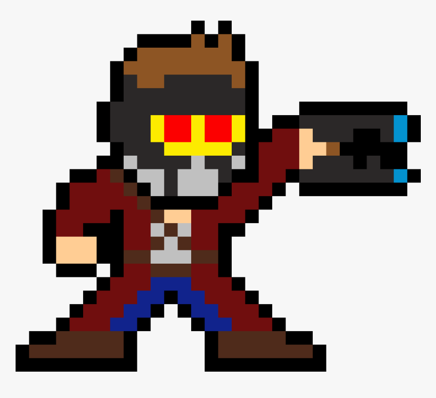 Star Lord Pixel Art, HD Png Download , Transparent Png Image - PNGitem