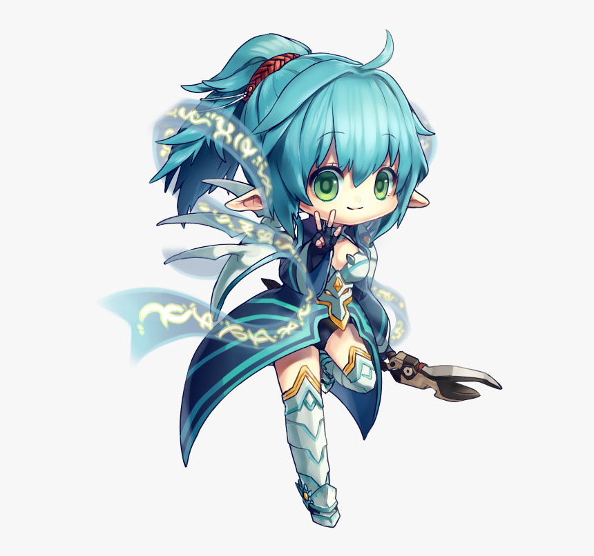 Elsword Chibis Rena, HD Png Download , Transparent Png Image - PNGitem