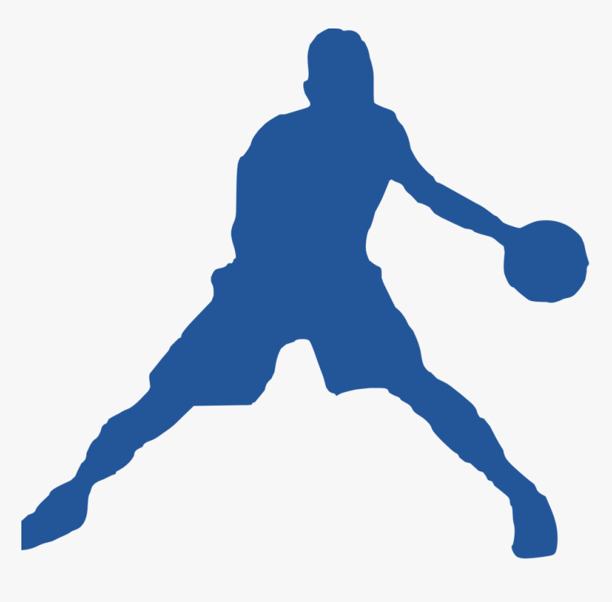 Guard Play Skill Development - Blue Basketball Silhouette, HD Png ...