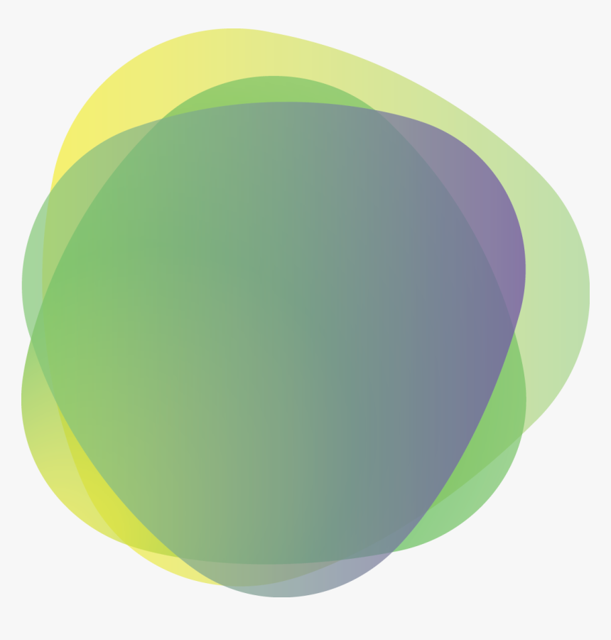 Green Yellow Round Triangle Banner - Banner Round Shape Png ...