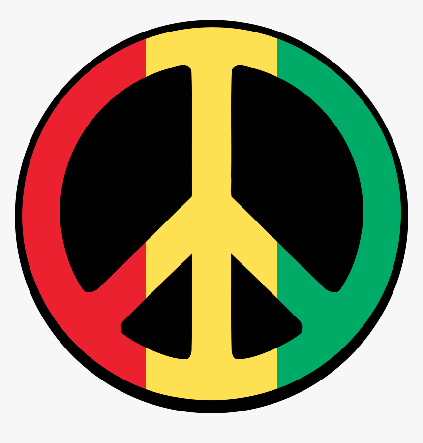 Symbol For Peace - Peace Sign Red Yellow Green, HD Png Download ...