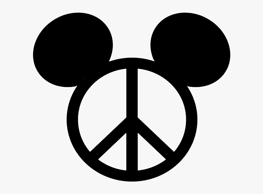 Minnie Mouse Red Dress - Mickey Mouse Peace Sign, HD Png Download ...