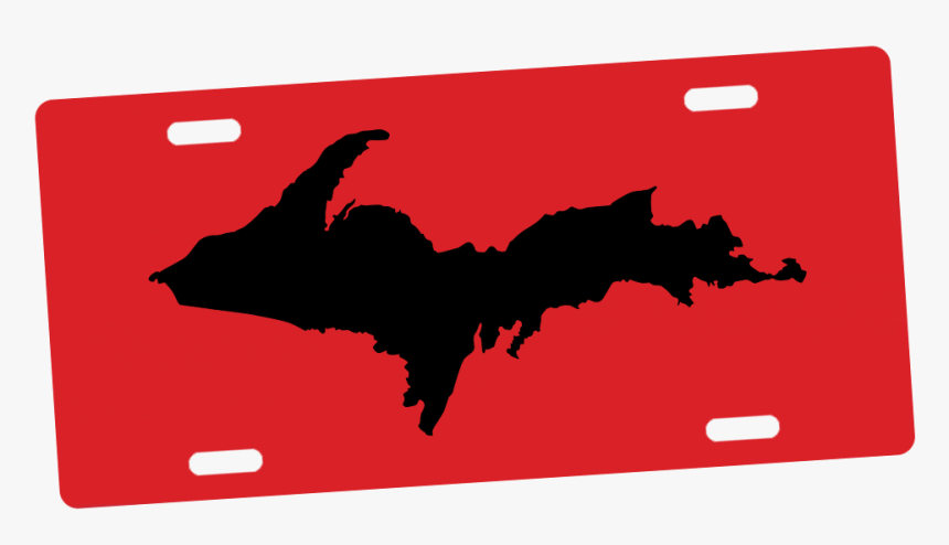 License Plate - U - P - Silhouette - Map Of Michigan The State, HD Png ...