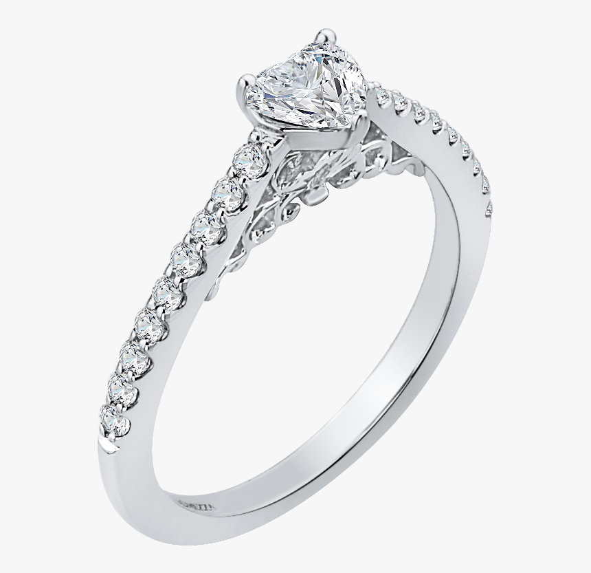 Heart Diamond Engagement Ring , Png Download - Engagement Ring ...