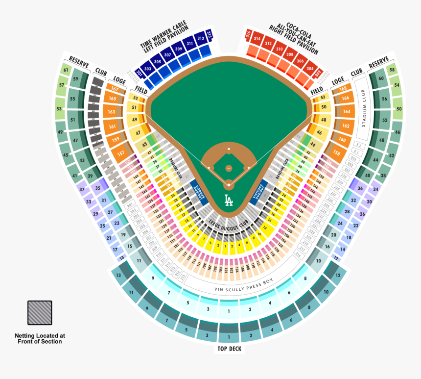 Dodgers Stadium Seating, HD Png Download , Transparent Png Image - PNGitem