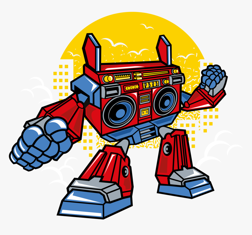 Transparent Boombox Png - Boombox Robot, Png Download , Transparent Png ...