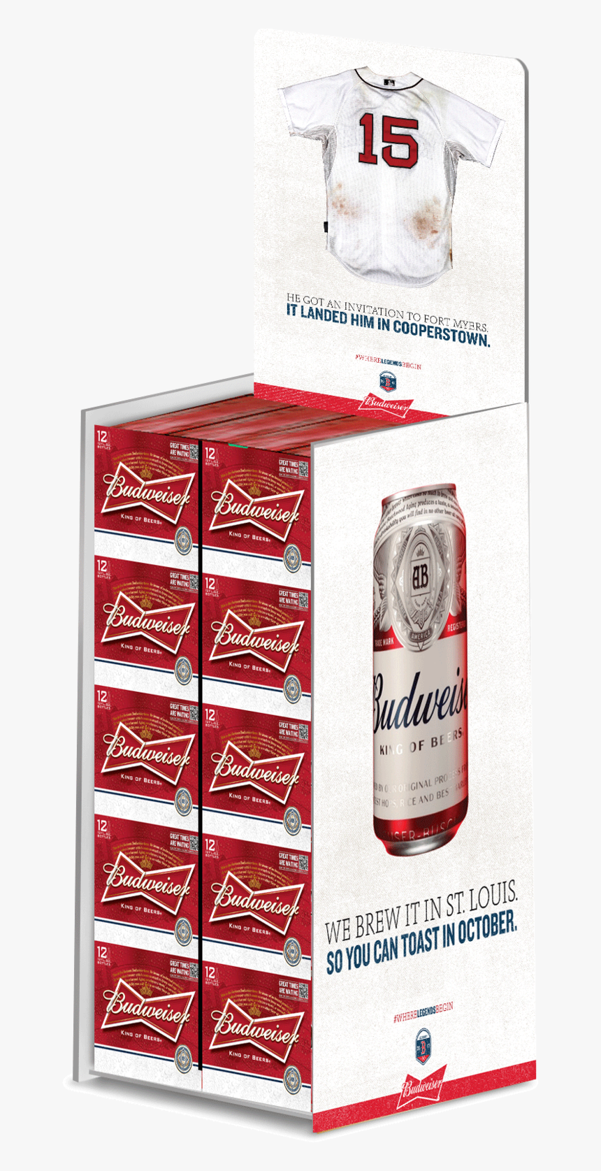 Budweiser Spring Case Stack, HD Png Download , Transparent Png Image ...