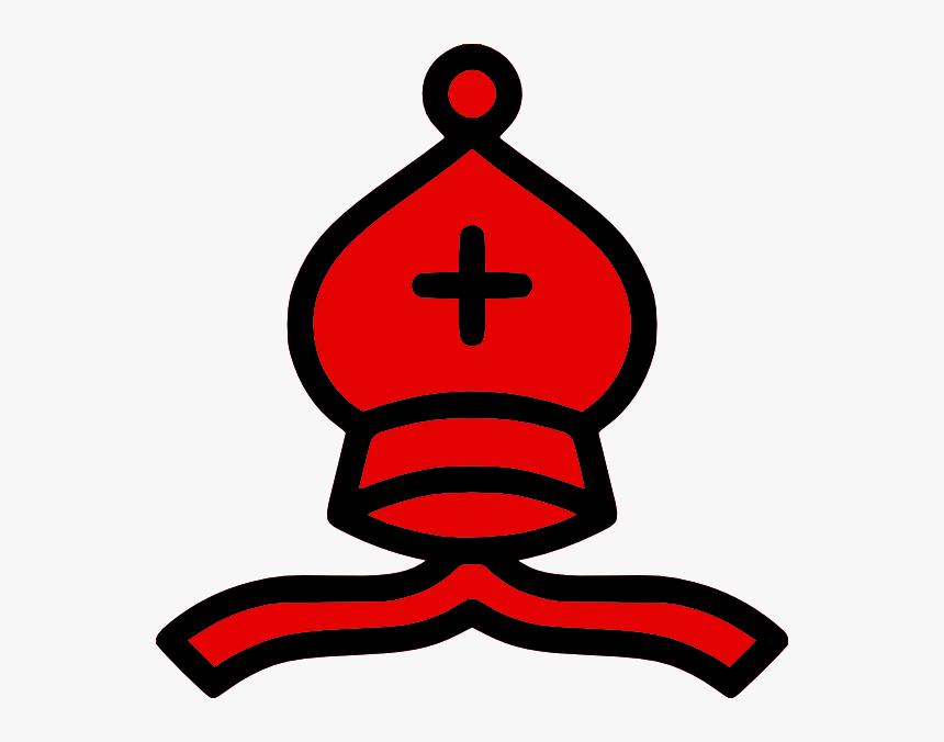 Chess - - - Bishop - 02 - %28red%29 - Chess Bishop Png Red, Transparent ...
