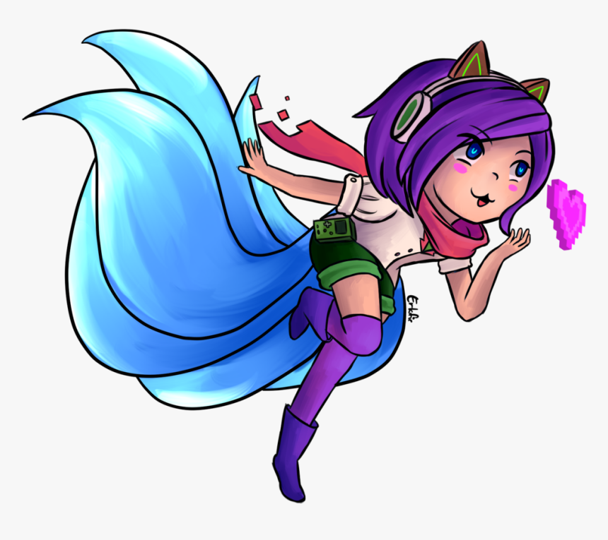 Ahri By Erkfir On - Arcade Ahri Chibi Png, Transparent Png ...