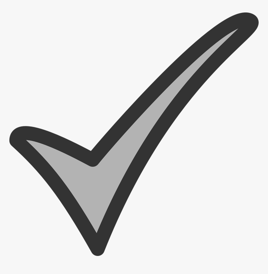 Mark Check Tick Free Picture - Check Mark Outline Png, Transparent Png ...