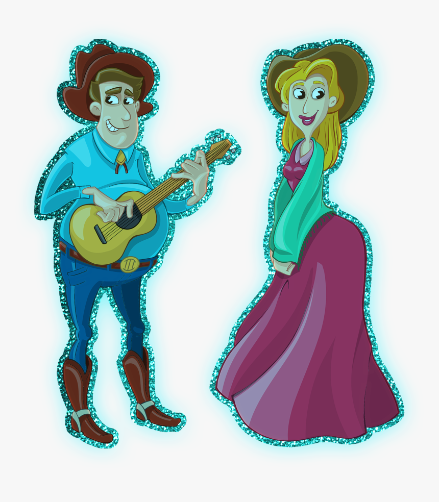Glitter Music Png - Country Singers Cartoon Clipart, Transparent Png ...