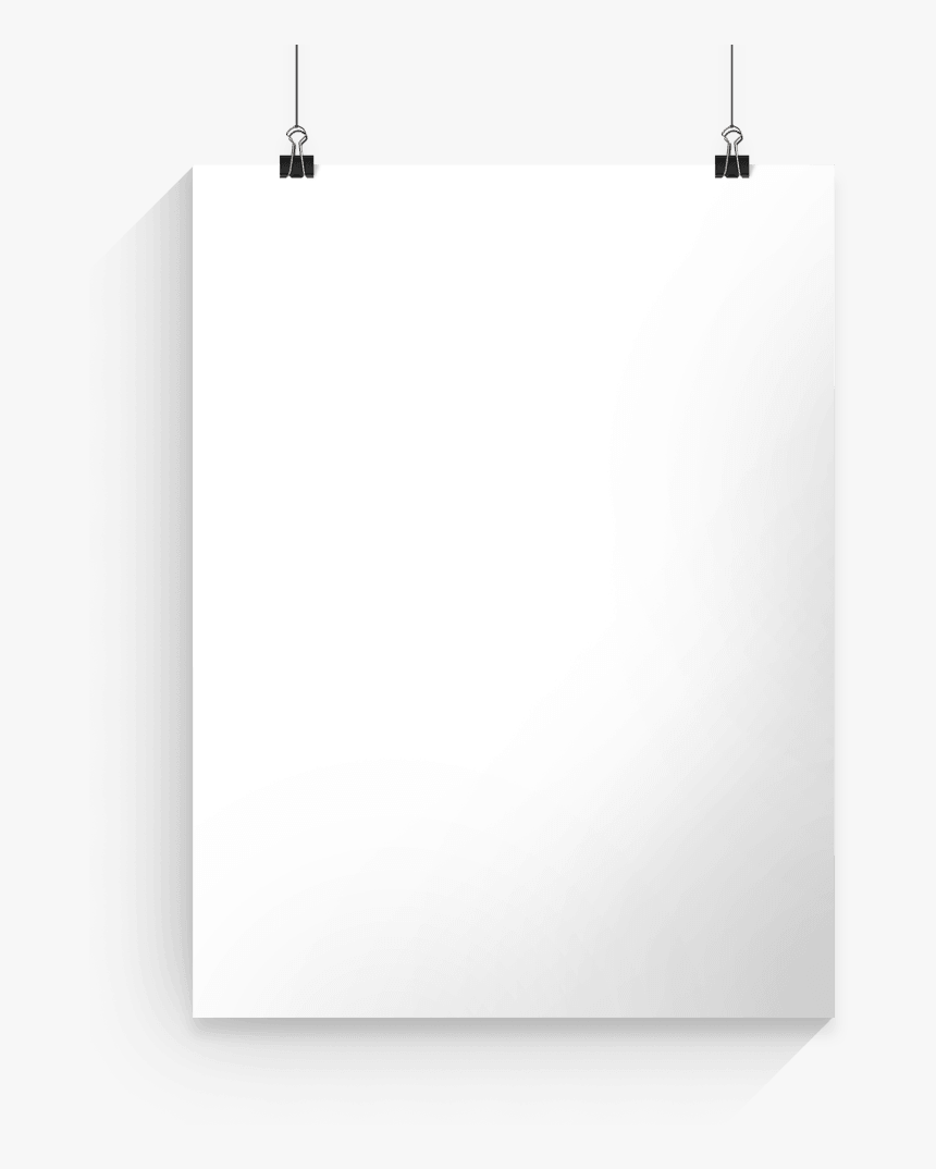 Hanging White Poster Png, Transparent Png , Transparent Png Image - PNGitem