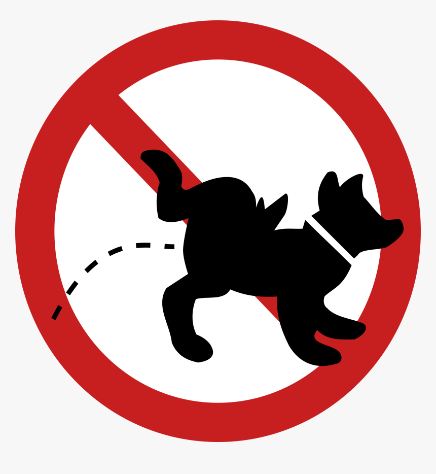 No Dog Peeing Sign Clip Arts - No Pee Dog Signs, HD Png Download ...