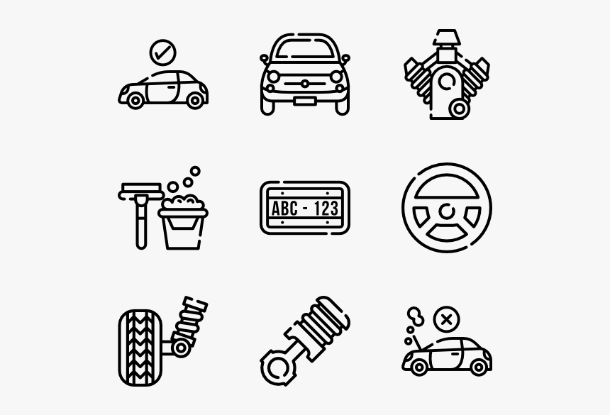 Mechanic Elements - Hand Drawn Social Media Icons Png, Transparent Png ...