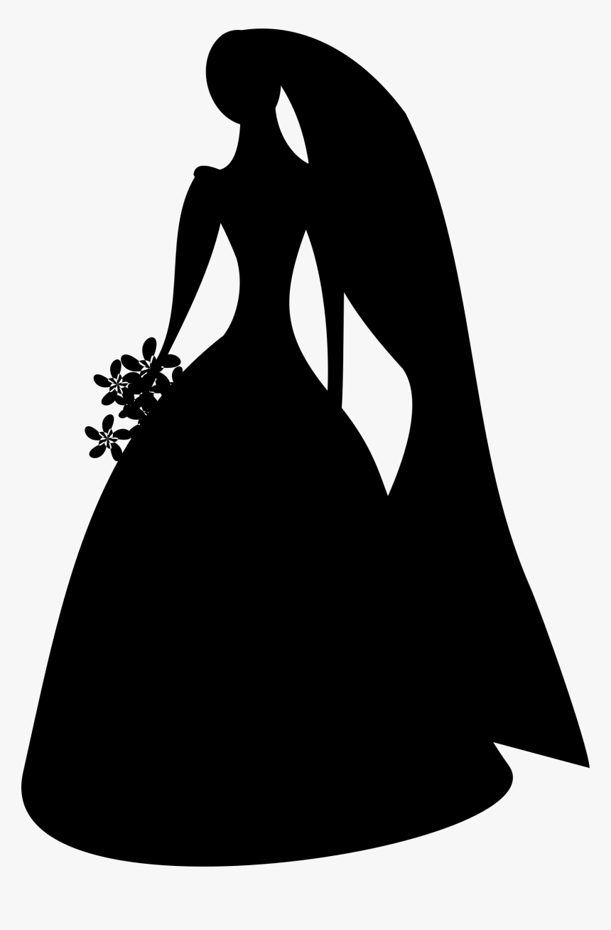 Clip Art Clip Art Bride Transprent - Black And White Bride Png ...