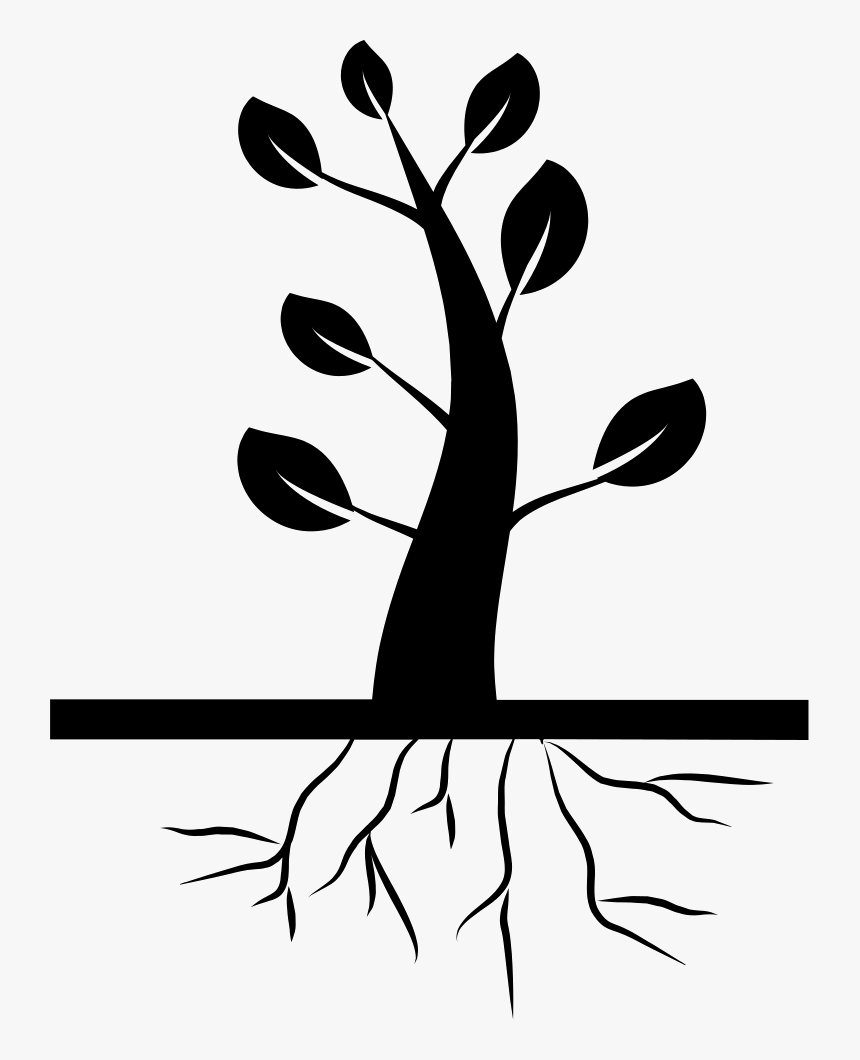 Tree And Roots - Tree With Roots Icon, HD Png Download , Transparent ...