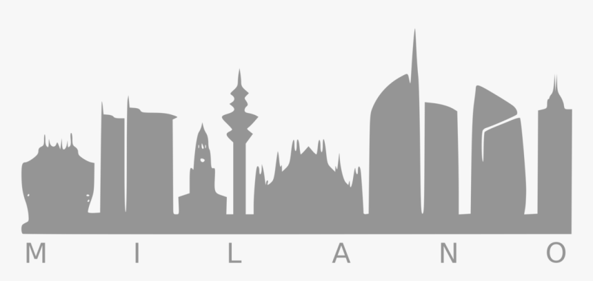 Milan Skyline Silhouette Png, Transparent Png , Transparent Png Image ...