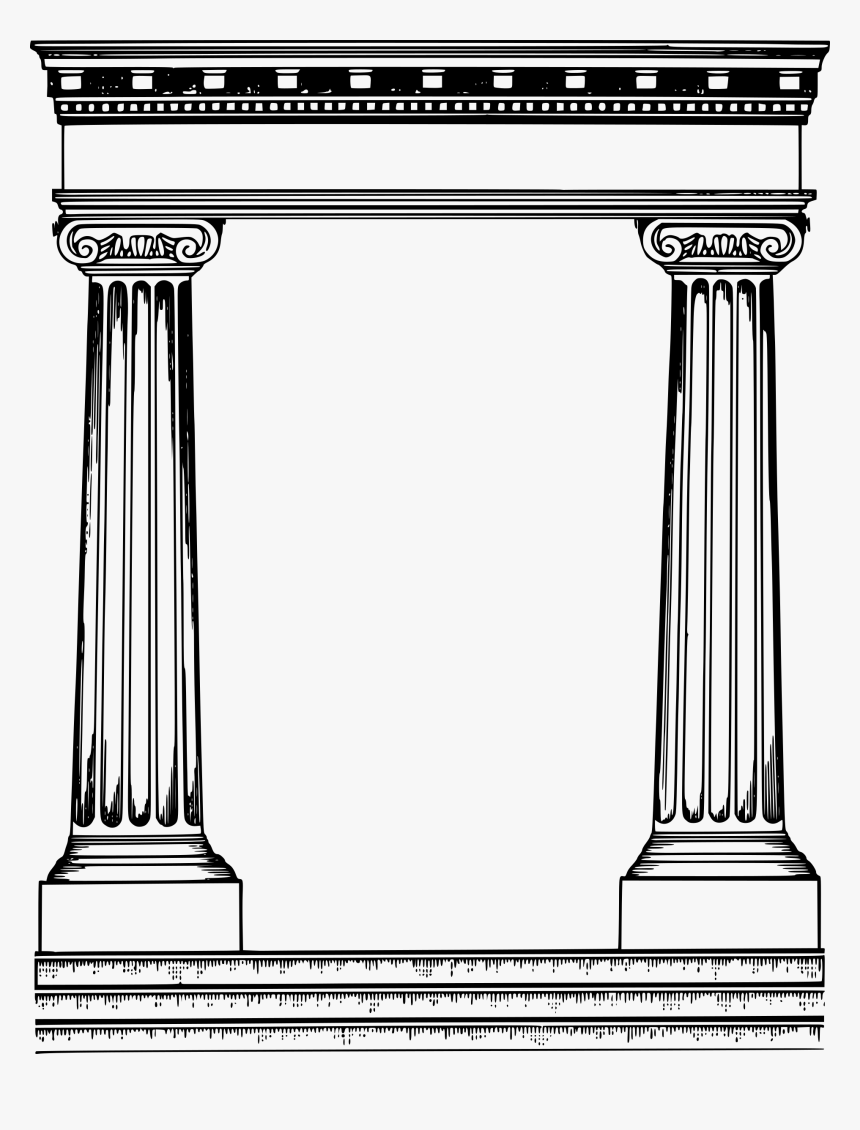 Another Classic Roman Frame Clip Arts - Roman Border Clip Art, HD Png ...
