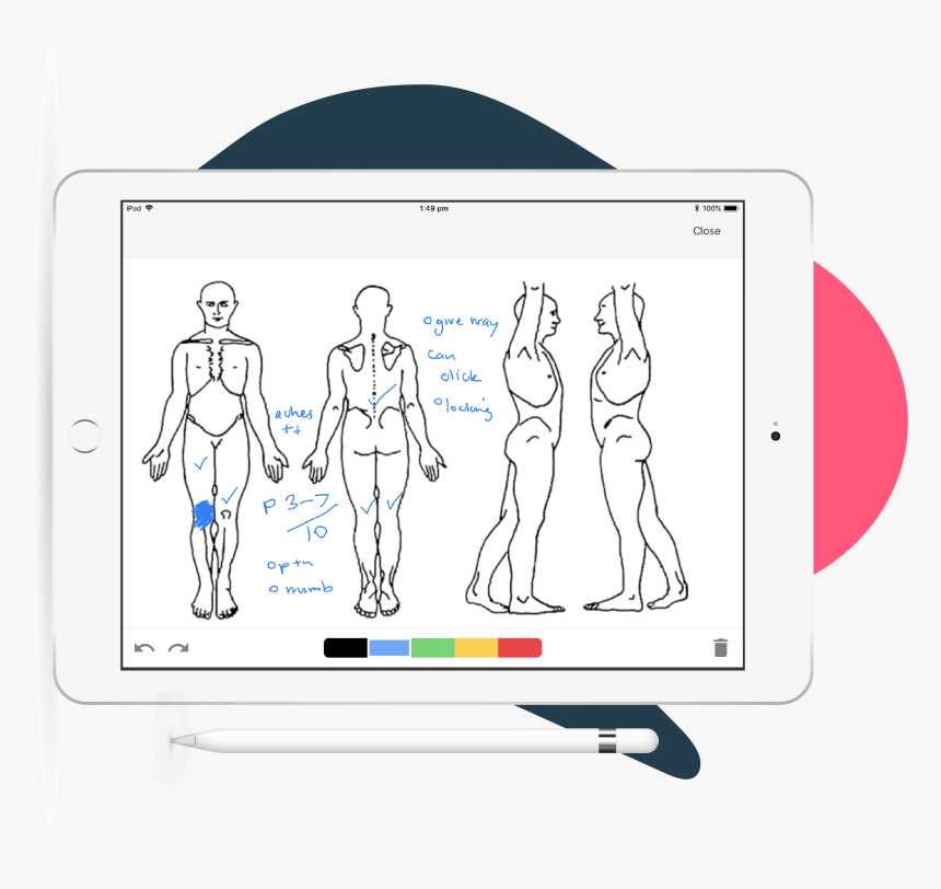 Ipad App Pen Drawing - Body, HD Png Download , Transparent Png Image ...