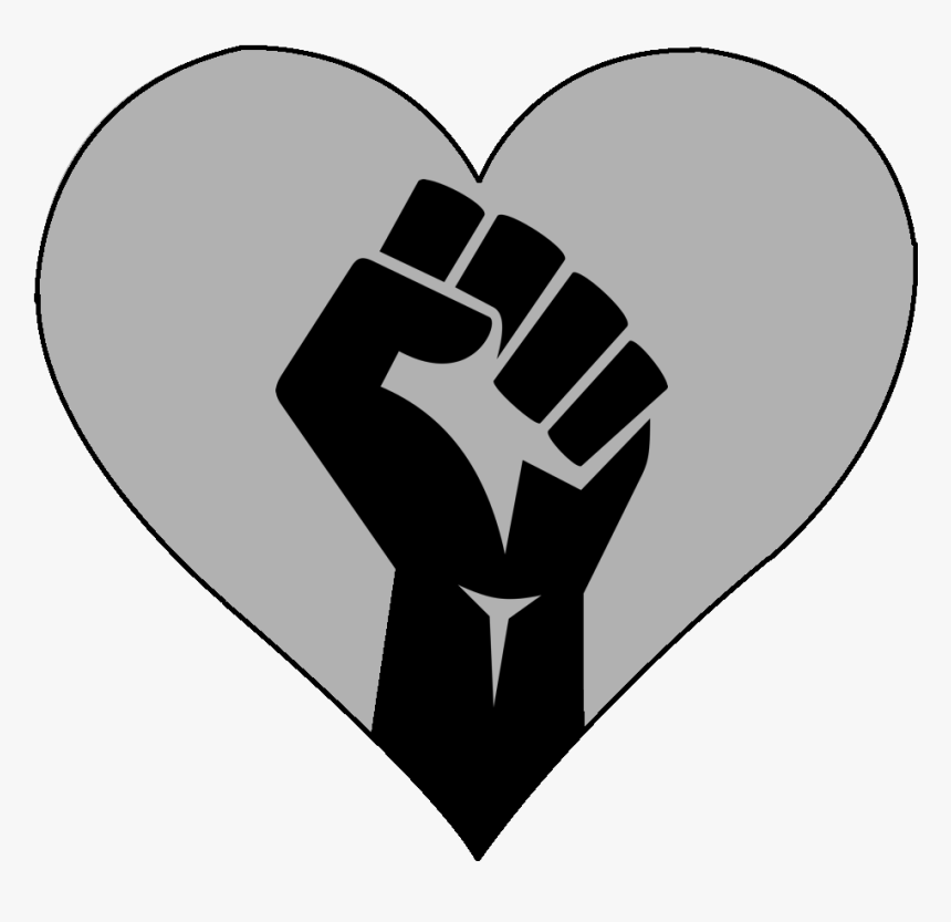 Silver Heart - Civil Rights Fist, HD Png Download , Transparent Png ...