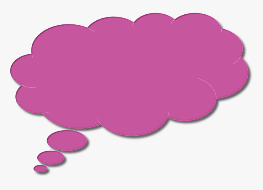 Pink Thinking Bubble