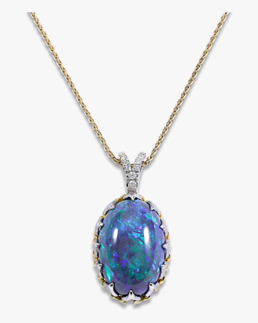 An Eye Catching - Black Opal Pendant, HD Png Download , Transparent Png ...