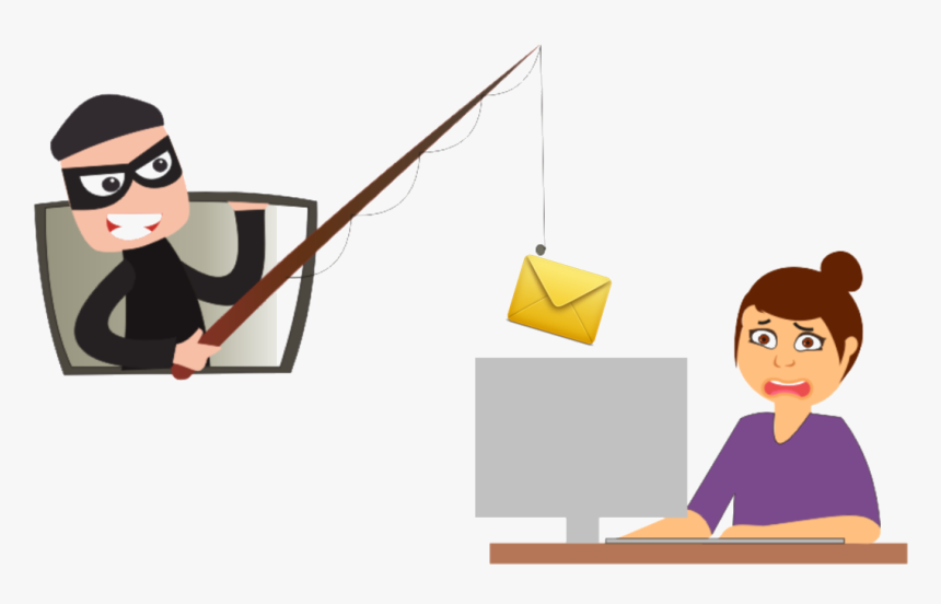 Email Phishing - Cartoon, HD Png Download , Transparent Png Image - PNGitem